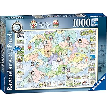 Ravensburger British Isles Map 1000pc Jigsaw Puzzle: Amazon.co.uk: Toys ...