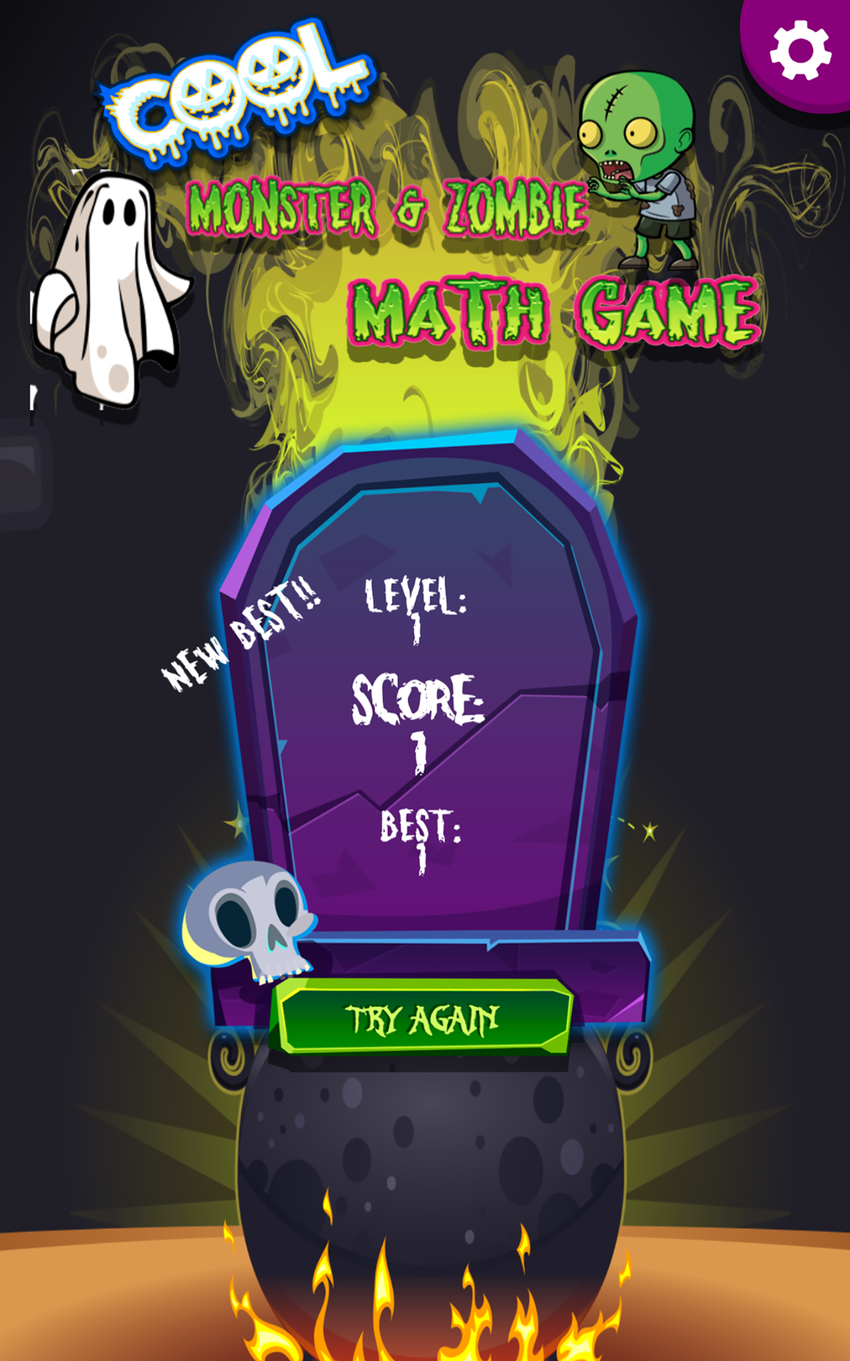 Cool Monster And Zombie Math Game Free Educational Math Game For