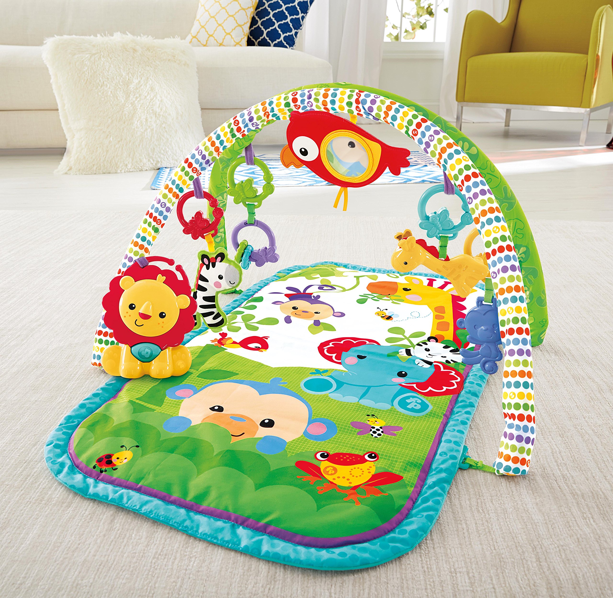 Baby 3-in-1 Musical Activity Gym Play Mat With Music Sounds Infant Fun ...