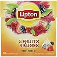 Lipton Thé 5 Fruits Rouges, Label Rainforst Alliance, 20 sachets ...