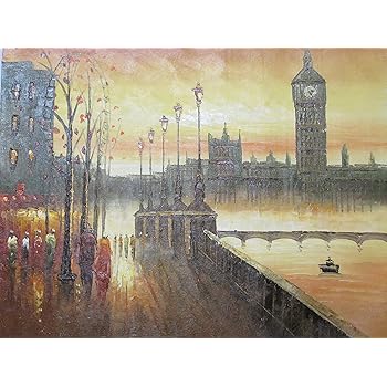 Richard Macneil London Landscape Canvas Print 60 x 80 cm: Amazon.co.uk ...