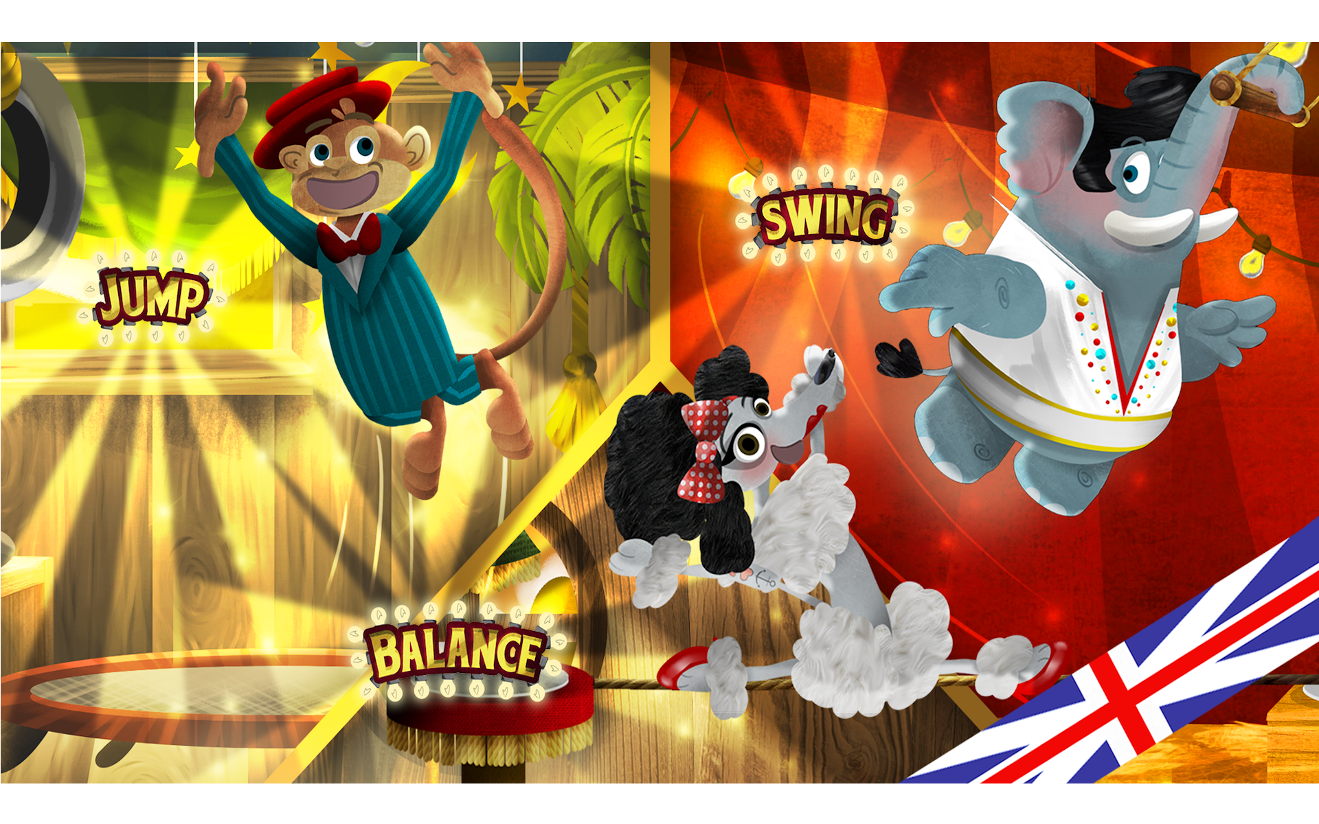 Jogo Circus Animals playfully teaches children that finishing their ...