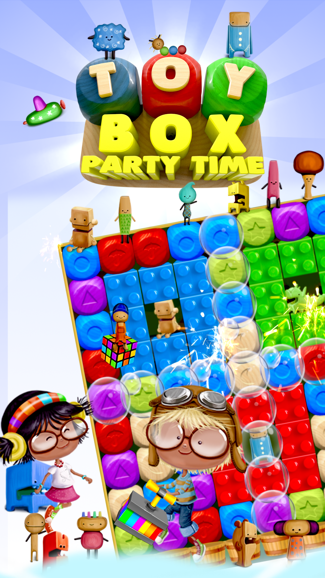 Toy Box Party Story Time - crush drop cubes puzzle game!: Amazon.co.uk ...