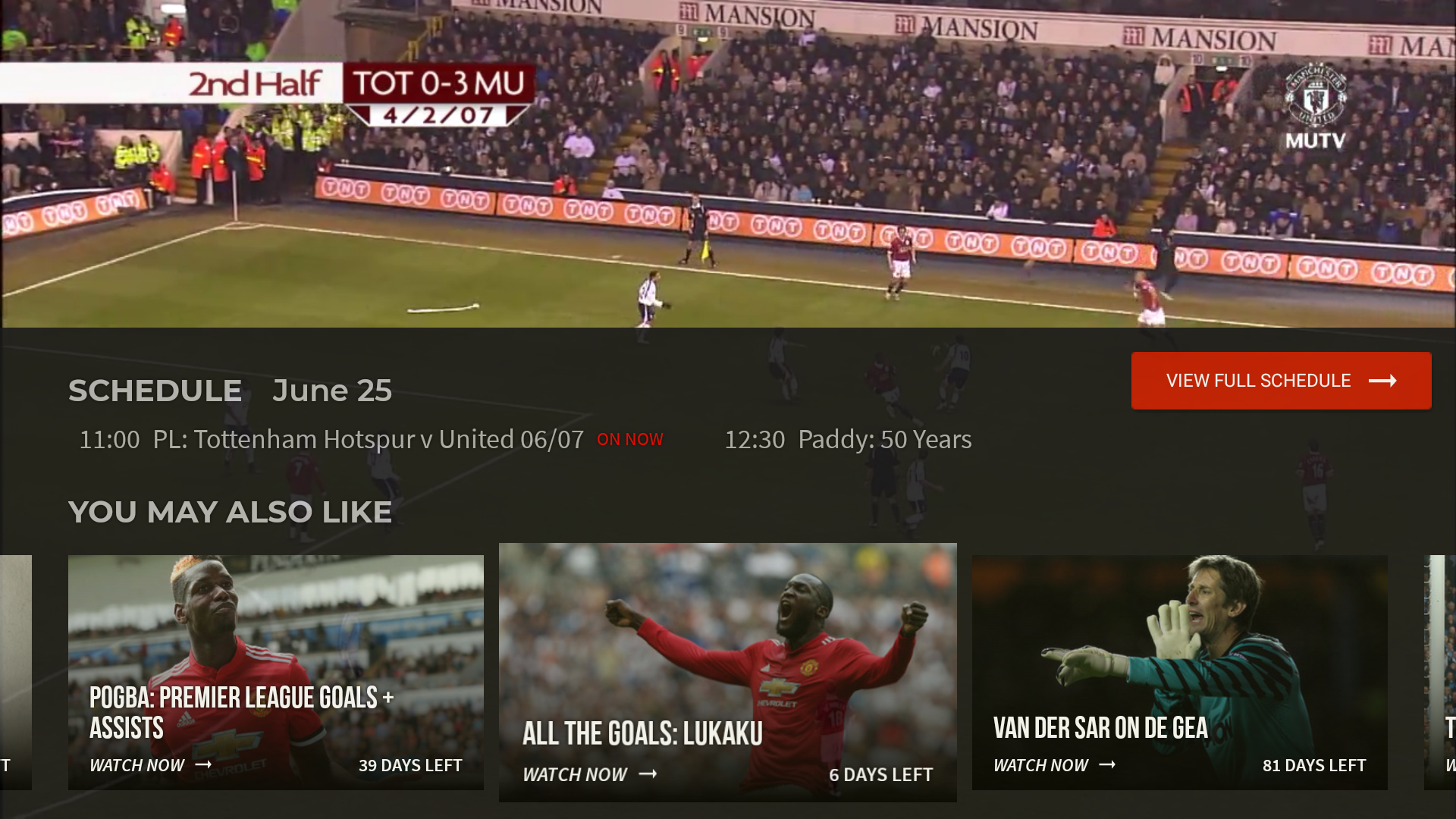 MUTV - Manchester United TV: Amazon.fr: Appstore pour Android