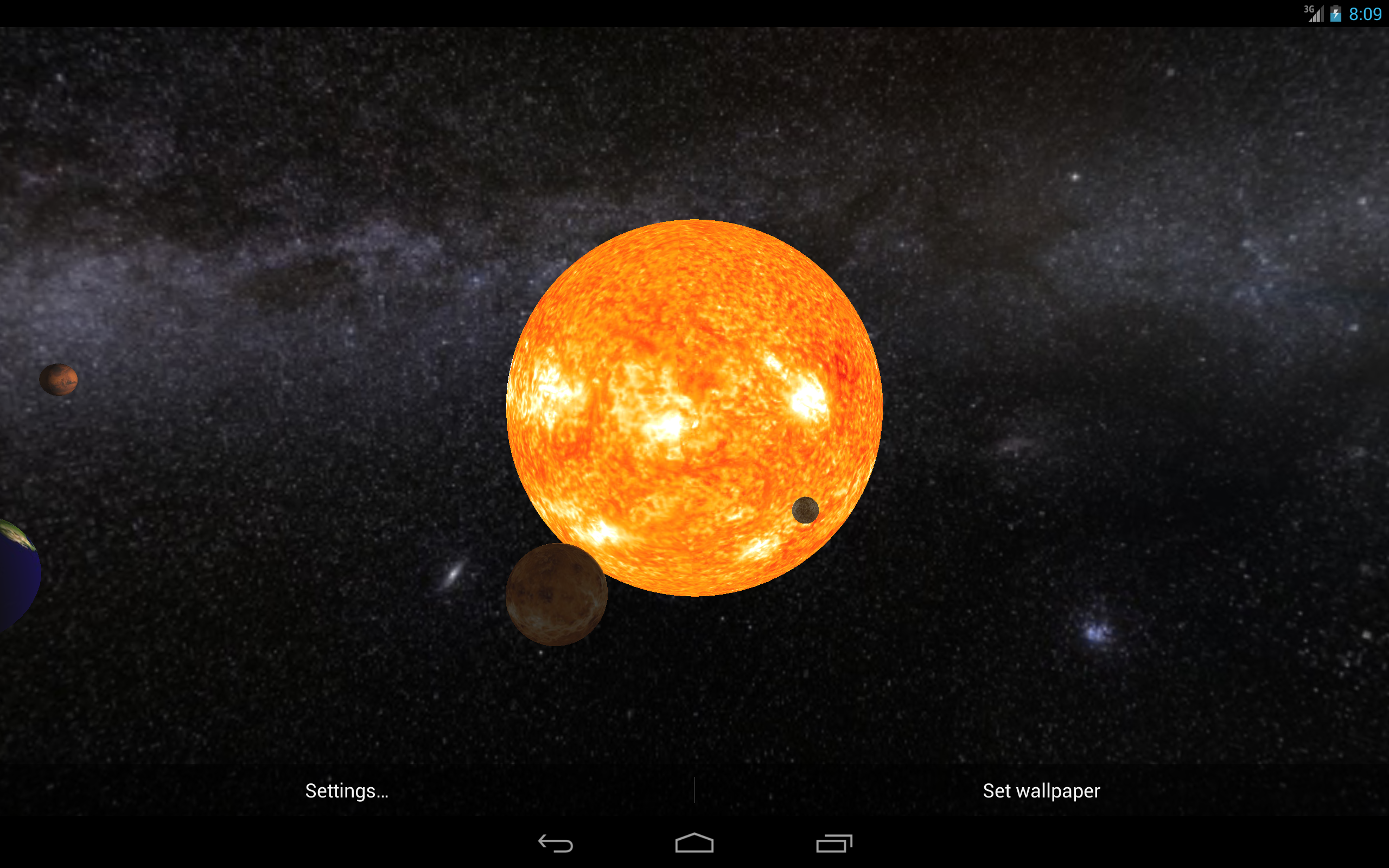 Solar System Live Wallpaper 3D : Amazon.fr: Applis et Jeux