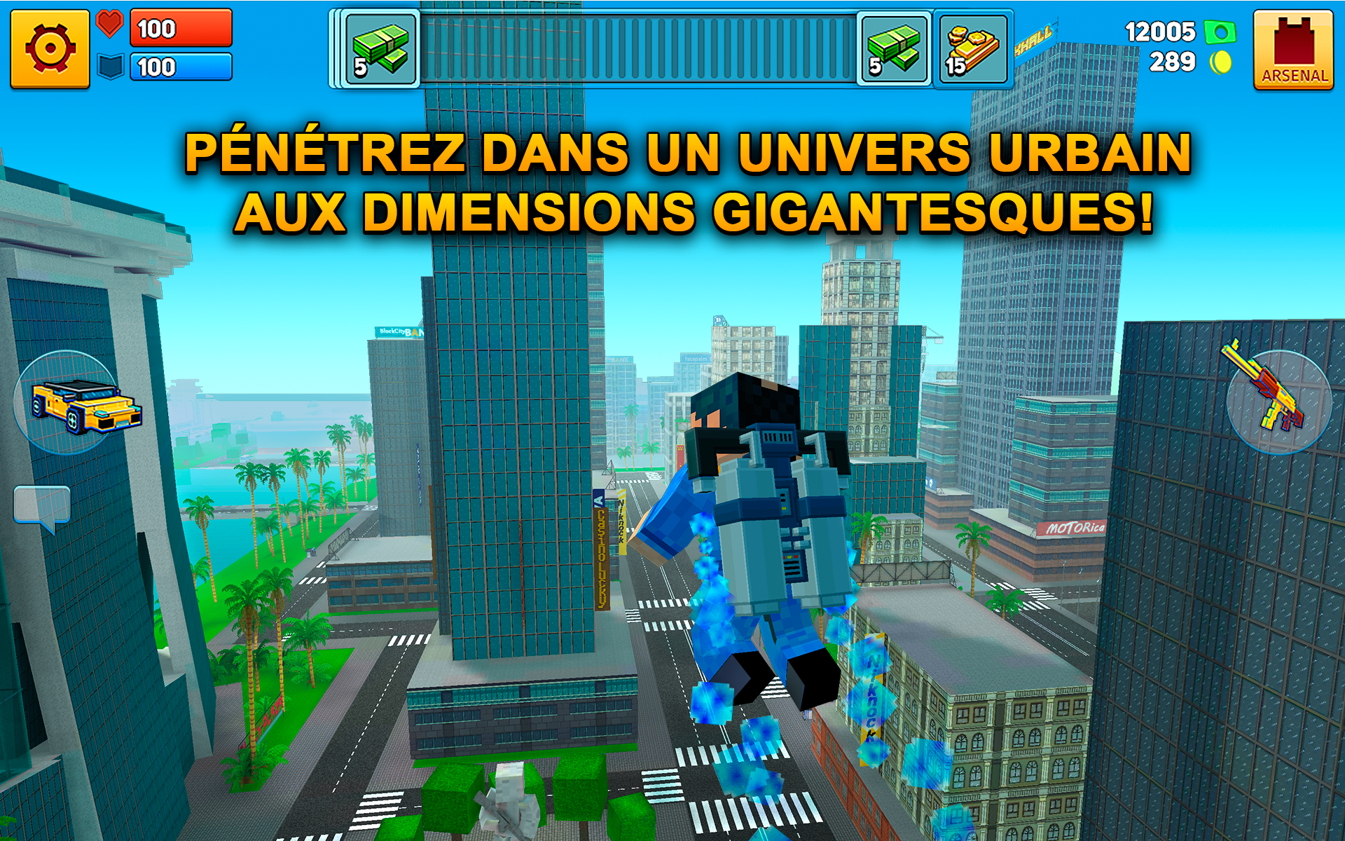 Block City Wars - Game & skins export to minecraft : Amazon.fr: Applis ...