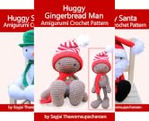 Huggy Santa Amigurumi Crochet Pattern (Huggy Christmas Dolls Book 3 ...