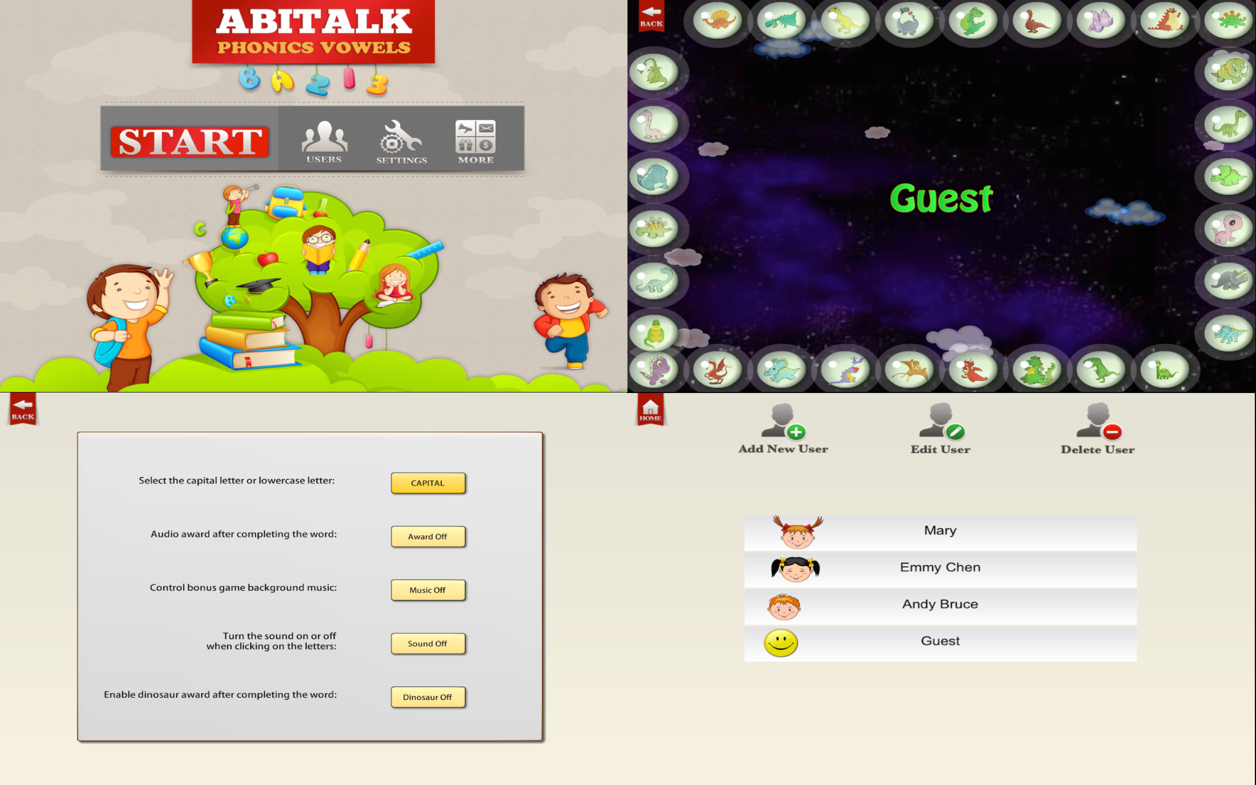 AbiTalk Phonics Vowels for preschool, kindergarten and first grade ...