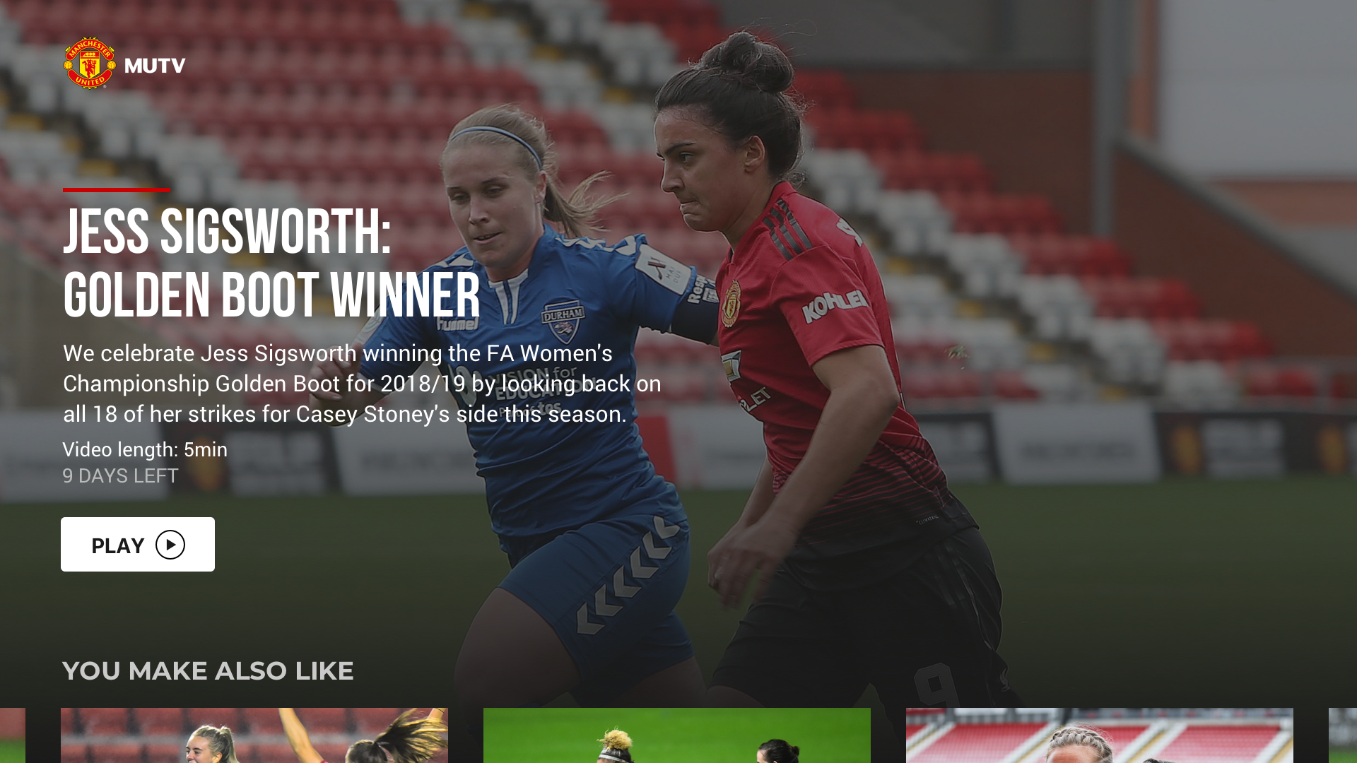 MUTV - Manchester United TV: Amazon.fr: Appstore pour Android