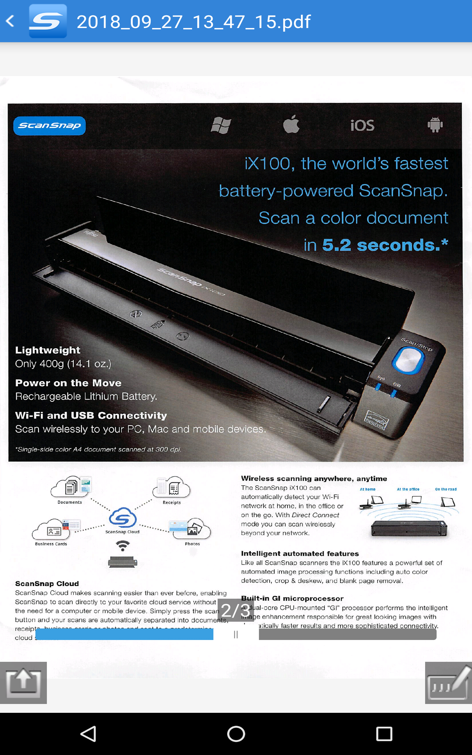 ScanSnap Connect Application: Amazon.fr: Appstore pour Android