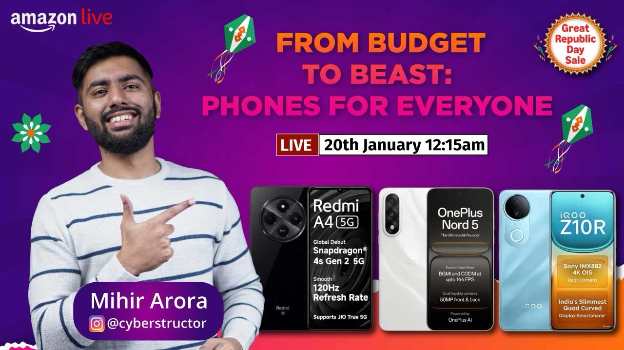 Watch From Budget To Beast& Phones For Everyone on Amazon Live