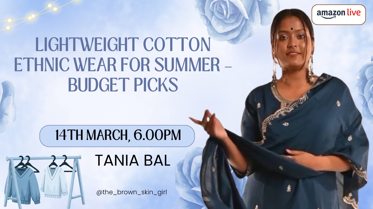 Watch the latest from Tania Bal on Amazon Live