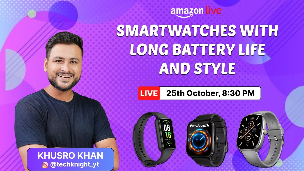Watch Smartwatches With Long Battery Life And Style on Amazon Live