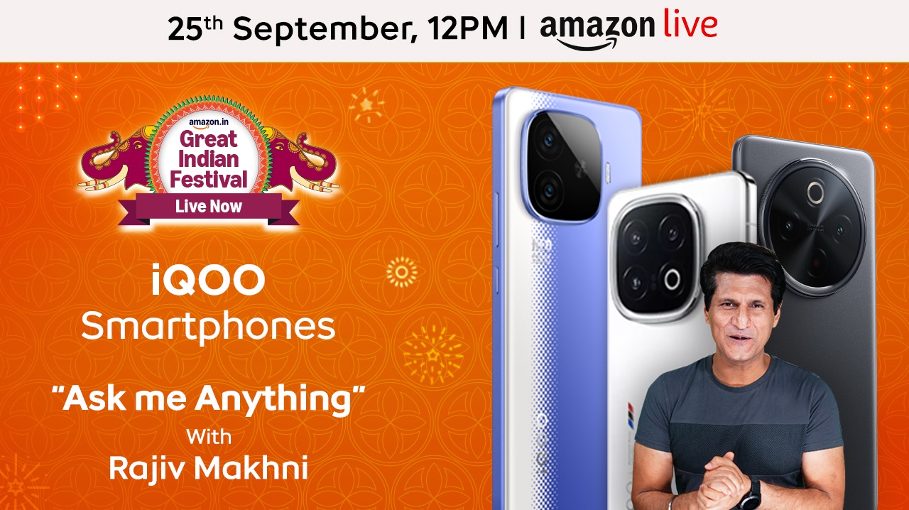 Watch iQOO Festive Deals Shop Now on Amazon Live