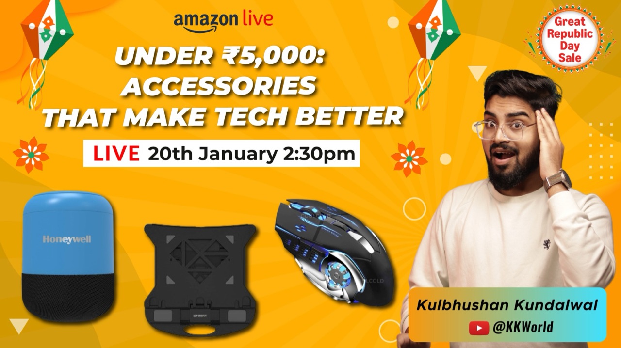 Watch Under ₹5,000& Accessories That Makes Tech Easier on Amazon Live