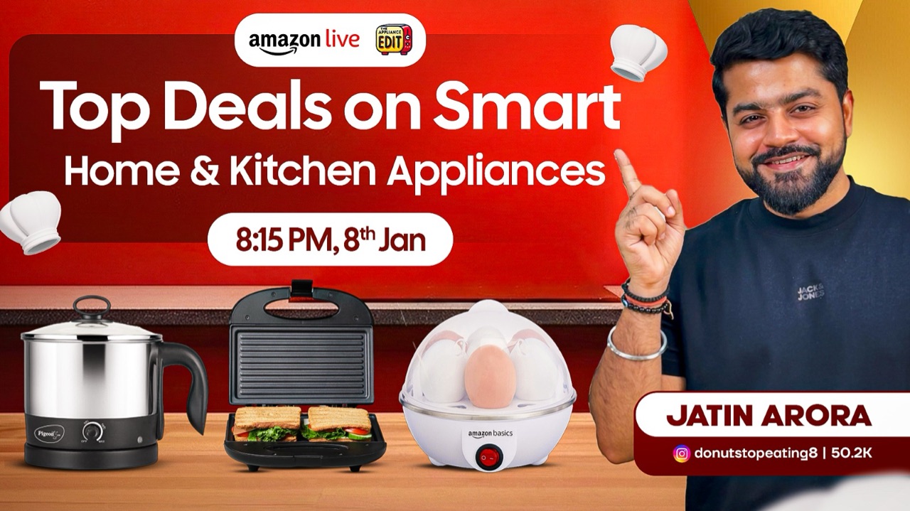 Watch Top Deals on Smart Home & Kitchen Appliances on Amazon Live