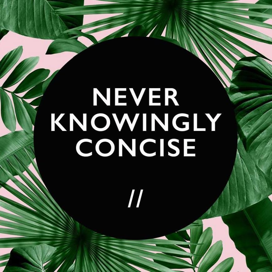 Never Knowingly Concise's Amazon page