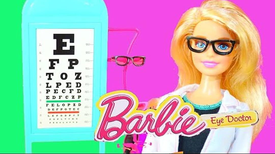 Watch BARBIE EYE DOCTOR Optometrist Barbie Baby Doll & Eye Doctor Fun ...